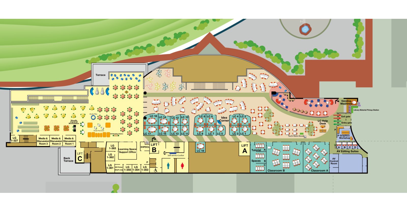 Group Study Room LC-01 - HKUST Library Floorplans